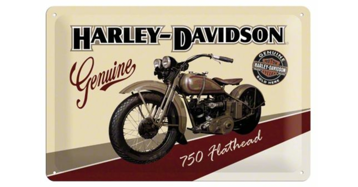 Plaque Harley 750 Flathead 30 X 20 Déco Murale Plaques 20x30 Cm
